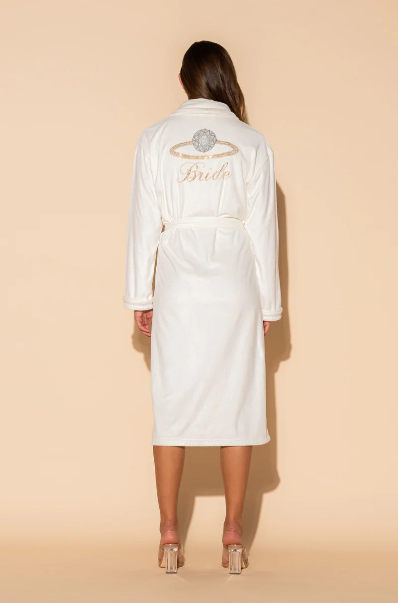 Wrap Up By VP Bride With Diamond Ring Long Robe – The Fitting Room